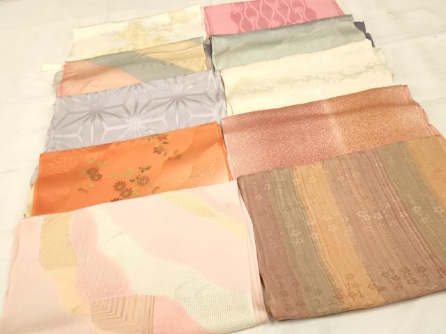 平和屋着物★和装小物　上質な帯揚げ　10枚セット　未使用品多数　逸品　AAAO1700ps