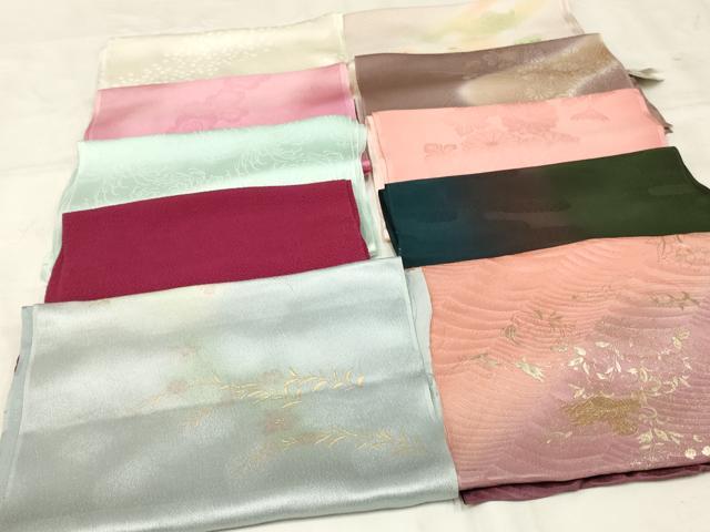 平和屋着物★和装小物　上質な帯揚げ　10枚セット　未使用品多数　逸品　AAAO1702ps