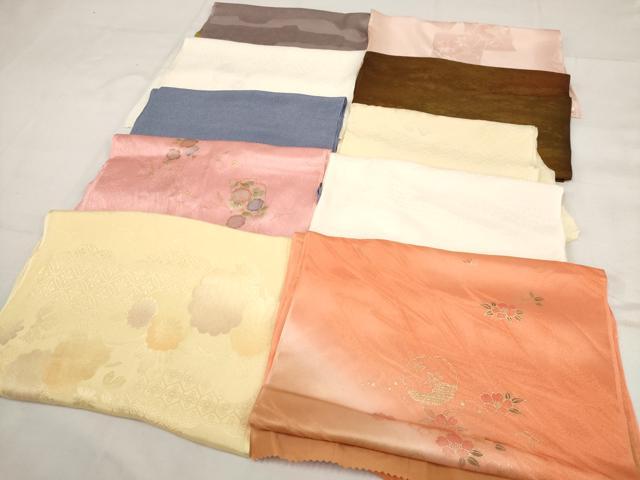 平和屋着物★和装小物　上質な帯揚げ　10枚セット　逸品　AAAO4125ps