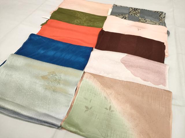 平和屋着物★和装小物　上質な帯揚げ　10枚セット　逸品　AAAO4136ps