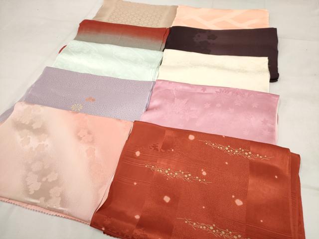 平和屋着物★和装小物　上質な帯揚げ　10枚セット　逸品　AAAO4138ps