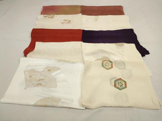 平和屋着物★和装小物　上質な帯揚げ　10枚セット　未使用品多数　逸品　AAAO4849ps