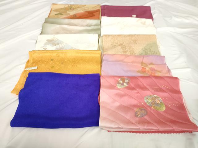 平和屋着物★和装小物　上質な帯揚げ　10枚セット　逸品　AAAO4934ps