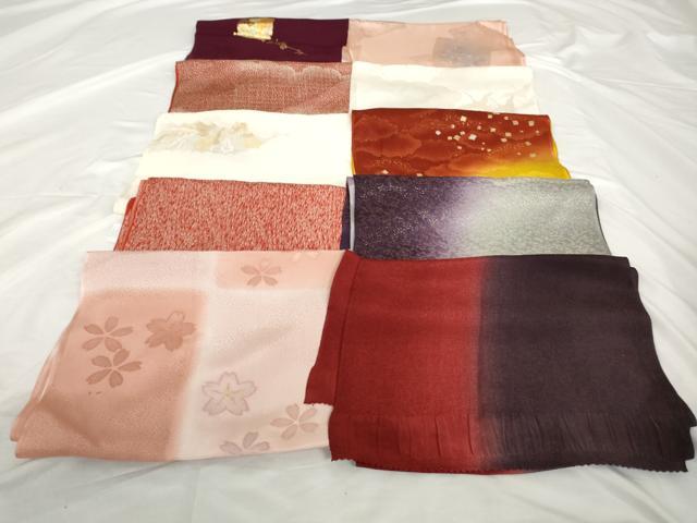 平和屋着物★和装小物　上質な帯揚げ　10枚セット　逸品　AAAO4937ps