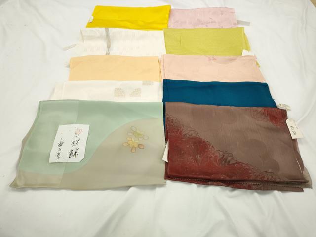 平和屋着物★和装小物　上質な帯揚げ　10枚セット　逸品　AAAO7720ps