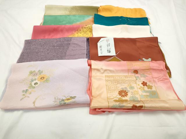 平和屋着物★和装小物　上質な帯揚げ　10枚セット　逸品　AAAO7722ps