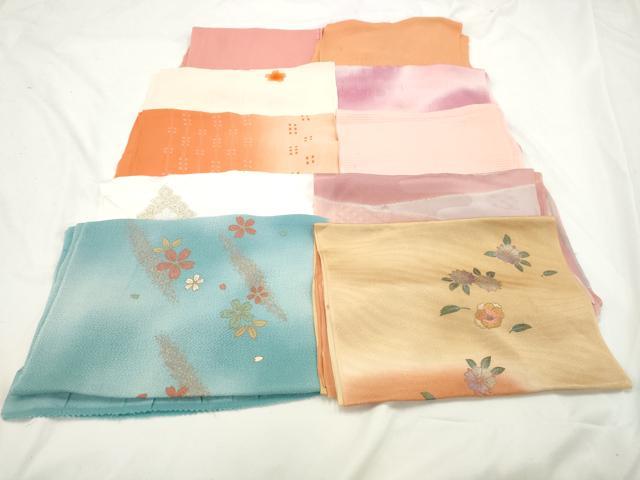 平和屋着物★和装小物　上質な帯揚げ　10枚セット　逸品　AAAO7723ps