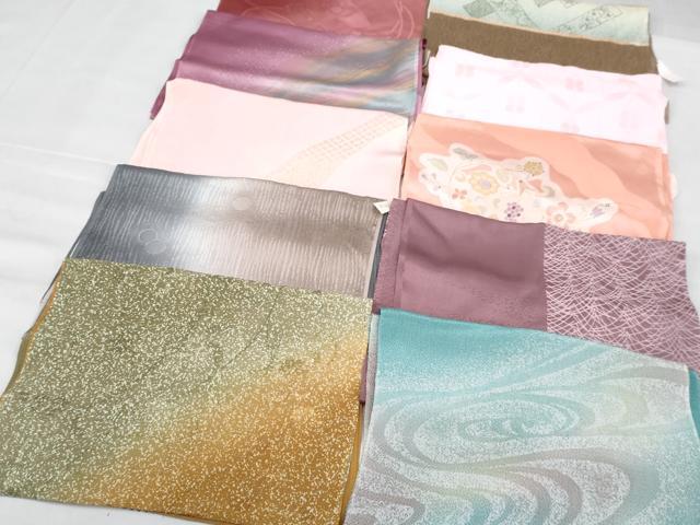 平和屋着物★和装小物　上質な帯揚げ　10枚セット　逸品　AAAO7924ps