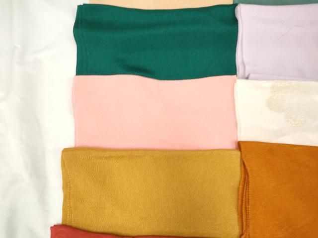 平和屋着物☆和装小物 上質な帯揚げ 10枚セット 逸品 AAAO8737ps 平和