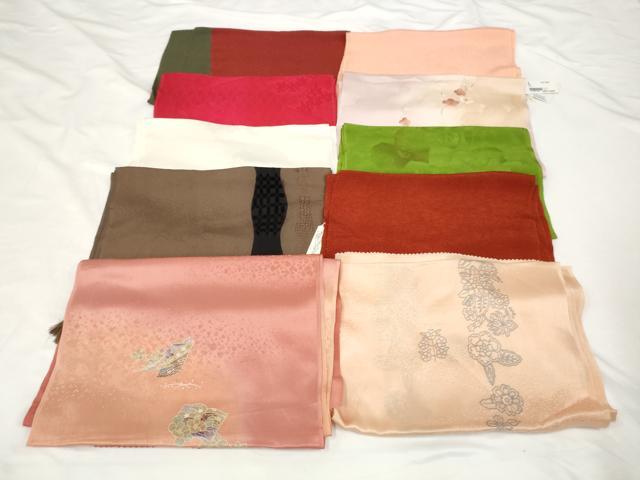 平和屋着物★和装小物　上質な帯揚げ　10枚セット　逸品　AAAO8741ps