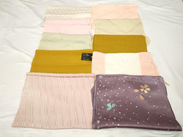 平和屋着物★和装小物　上質な帯揚げ　10枚セット　逸品　AAAO8747ps