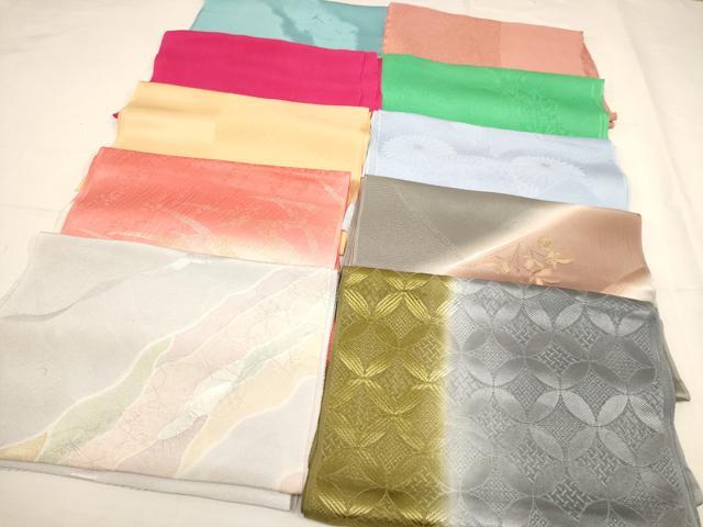 平和屋着物★和装小物　上質な帯揚げ　10枚セット　未使用品多数　逸品　AAAO9843ps