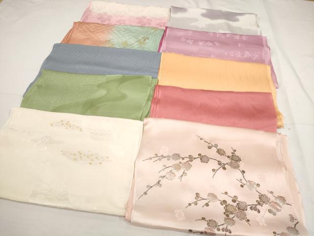平和屋着物☆和装小物 上質な帯揚げ 10枚セット 逸品 DAAK9932qa