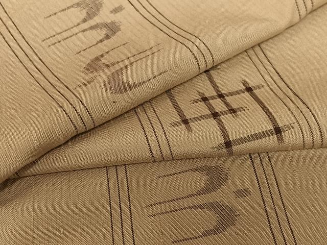 平和屋着物●本場琉球絣　紬　琉球絣文様　正絹　逸品　AAAP5870zg