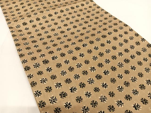 平和屋着物○名門木屋太 今河織物 六通柄袋帯 花丸文