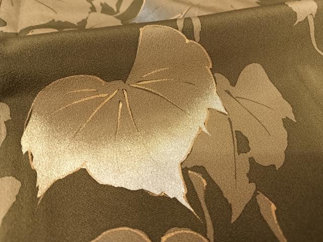 平和屋着物○訪問着 手描き 蔦の葉文 金彩 やまと誂製 正絹