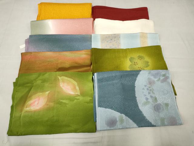 平和屋着物★和装小物　上質な帯揚げ　10枚セット　逸品　AAAR6162ps