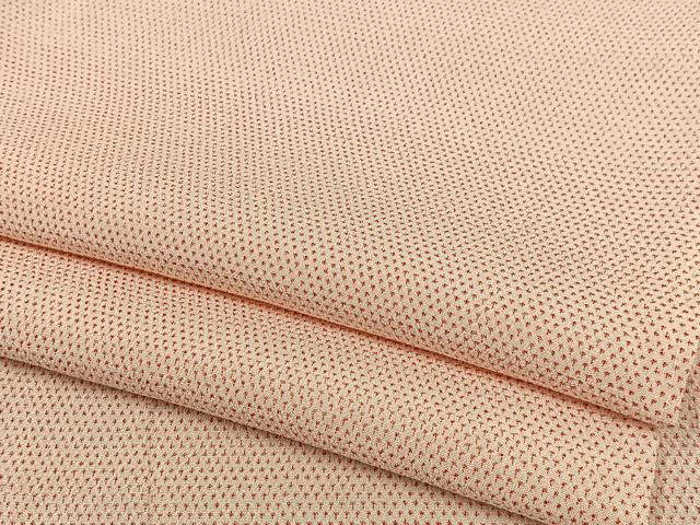 平和屋着物▽本塩沢　単衣　蚊絣　正絹　逸品　AAAS1490oa