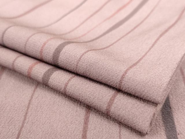 平和屋着物▽小紋　単衣　縞　洗える着物　AAAS3071iu