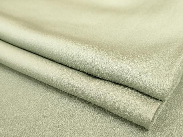 平和屋着物▽上質な色無地　単衣　柳鼠色　正絹　逸品　AAAS3072iu