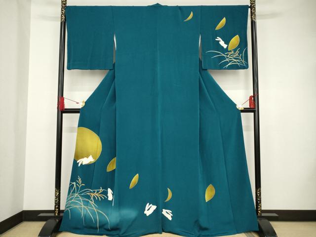 平和屋着物●訪問着　月兎　正絹　逸品　AAAS6672ck