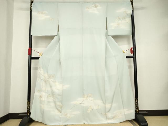 平和屋着物●訪問着　松　金彩　正絹　逸品　AAAS6676ck