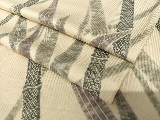 平和屋着物●銀座越後屋　小紋　笹竹文　正絹　逸品　AAAT0527zg