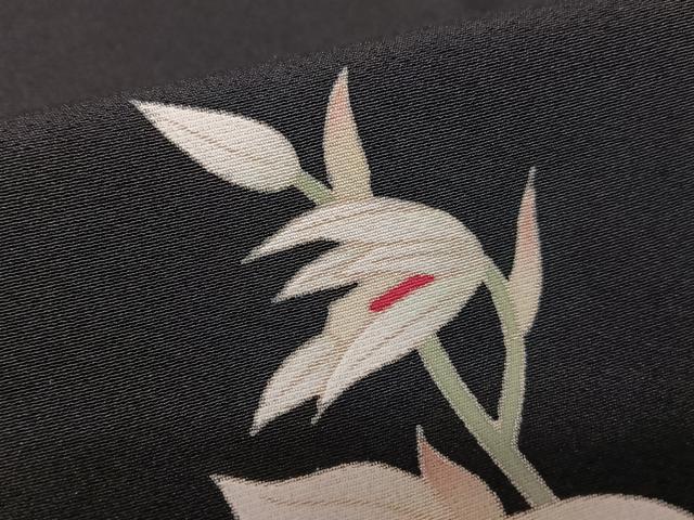 平和屋着物○本加賀友禅作家 沢飯芳雄 訪問着 草花文 正絹