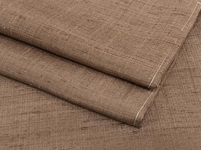 平和屋着物●上質な紬　色無地　煤竹色　正絹　逸品　AAAT0592zg