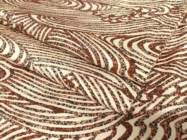 平和屋着物●本場染大島紬　立波文　正絹　逸品　AAAT0606zg