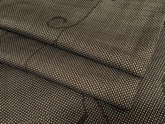 平和屋着物●本場大島紬　7マルキ　唐草文　正絹　逸品　AAAT0628zg