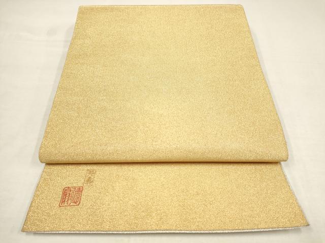 平和屋着物●国際的伝統工芸作家　十二代・藤林徳扇　苑寿　綴れ　全通柄袋帯　金銀糸　正絹　逸品　AAAT1178wj