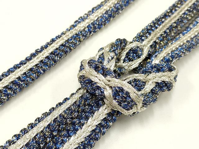 平和屋着物○極上 織の宝石・ダイヤモンドカット 佐波理綴 六通柄