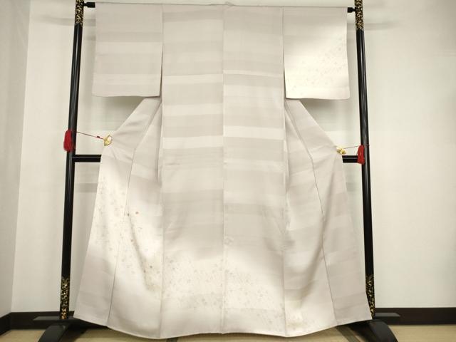 平和屋着物●極上　訪問着　刺繍　舞花文　暈し染め　金糸　金彩　正絹　逸品　未使用　AAAT2228ck