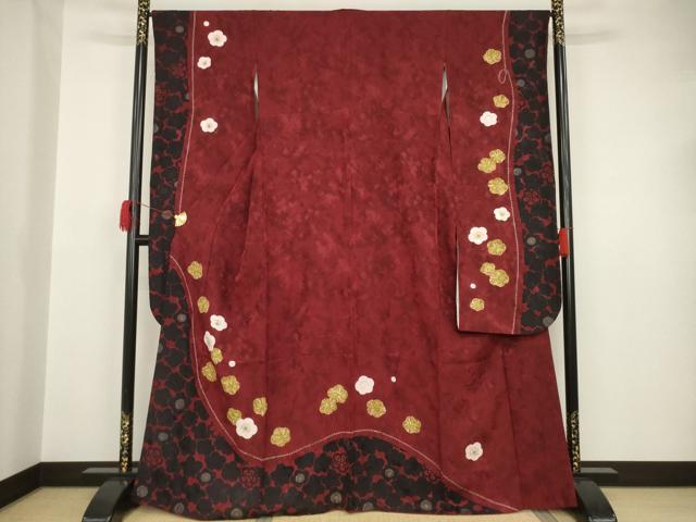 平和屋着物●豪華振袖　梅　桜　金彩　正絹　逸品　AAAT5089ck