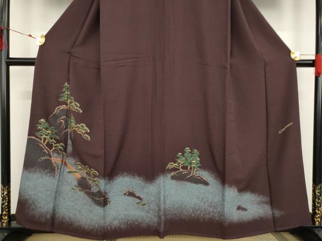 平和屋着物○訪問着 友禅 想染 飛鳥文 暈し染め 鬼しぼ
