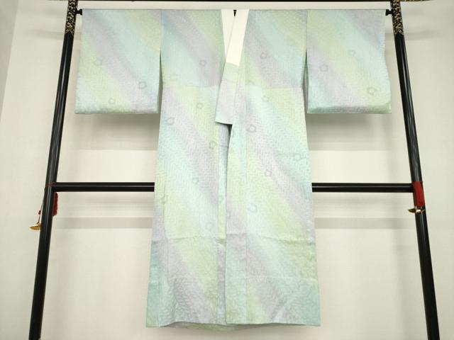 平和屋着物●長襦袢　無双仕立て　辻が花地紋　暈し染　やまと誂製　正絹　逸品　AAAT5171ck