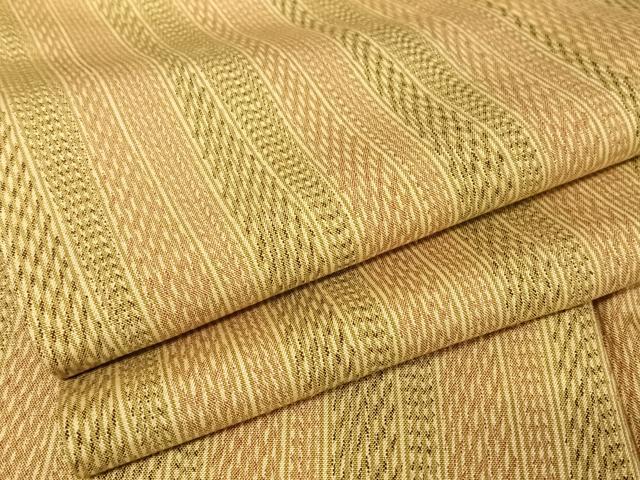 平和屋着物●上質な紬　縞　正絹　逸品　AAAU0024np