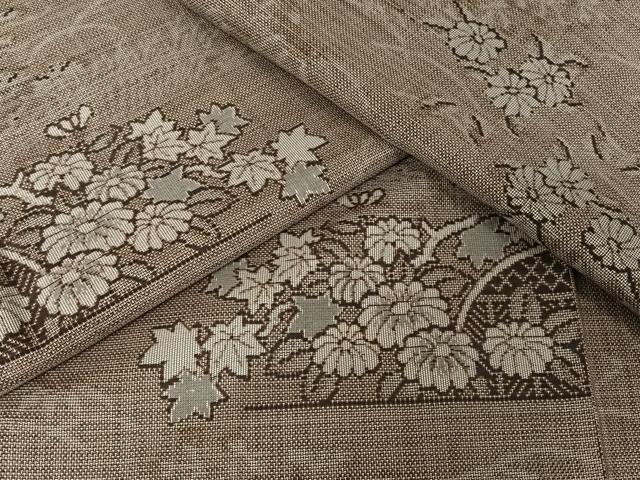 平和屋着物●本場大島紬　９マルキ　総絣　花籬文　ますいわ屋扱い　正絹　逸品　未使用　AAAU0038np