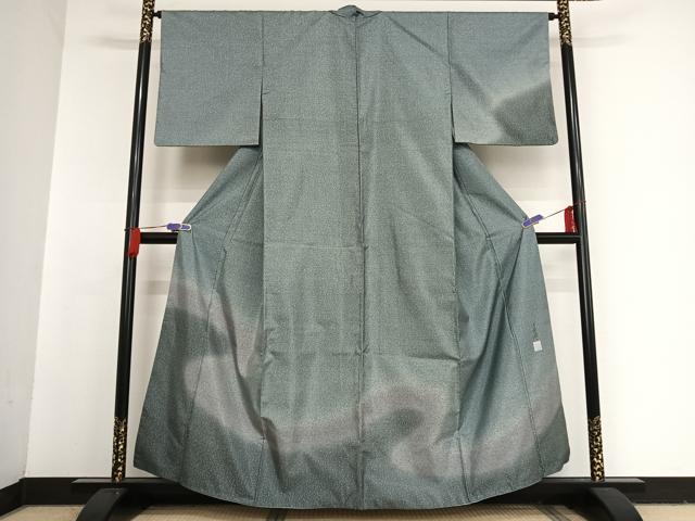 平和屋着物●越間多輝鐘　本場大島紬　訪問着　霞文　正絹　逸品　AAAU0044np