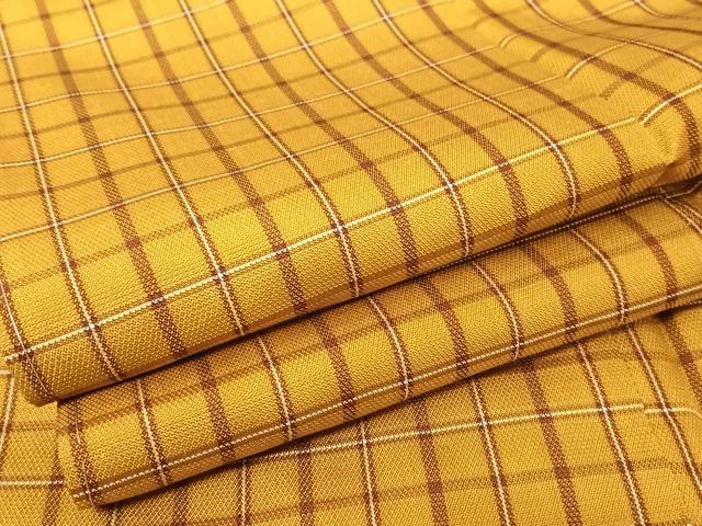 平和屋着物●本場黄八丈　足高貴　紬　正絹　逸品　AAAU0066np