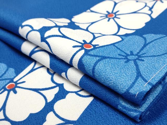 平和屋着物▽小紋　単衣　花間道　洗える着物　AAAU1124iu