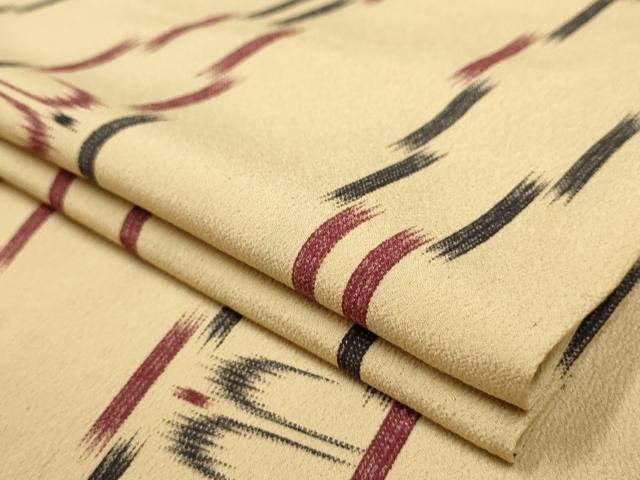 平和屋着物▽小紋　単衣　琉球絣文様　洗える着物　AAAU1150iu