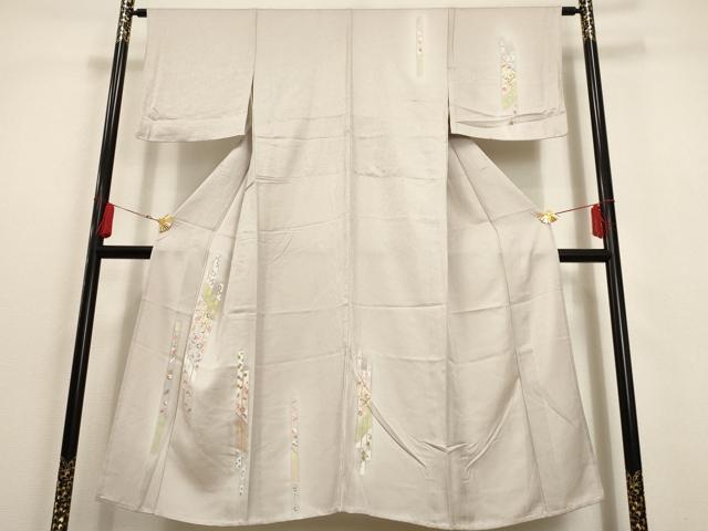 平和屋着物▽訪問着　単衣　友禅　短冊吉祥文　金彩　正絹　逸品　未使用　AAAU6430iu