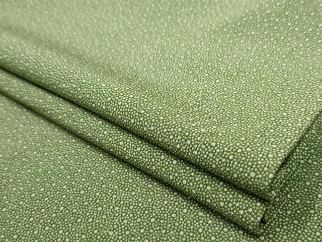 平和屋着物▽江戸小紋　単衣　両面染　大小あられ　洗える着物　AAAU6480iu