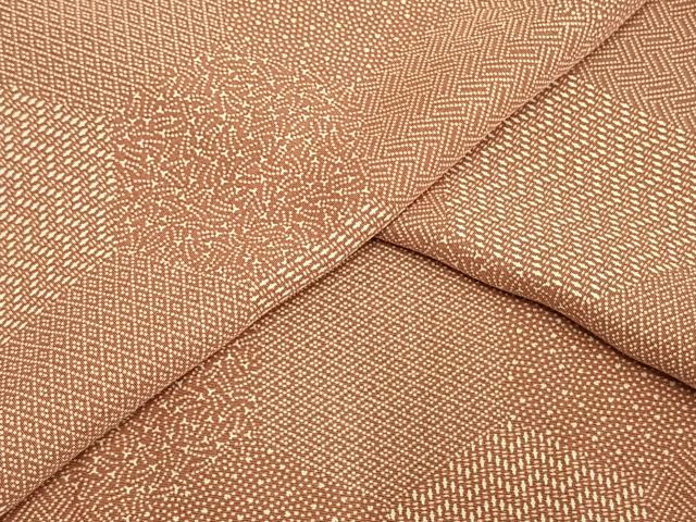 平和屋着物▽江戸小紋　単衣　亀甲文様　正絹　逸品　AAAU7981fy