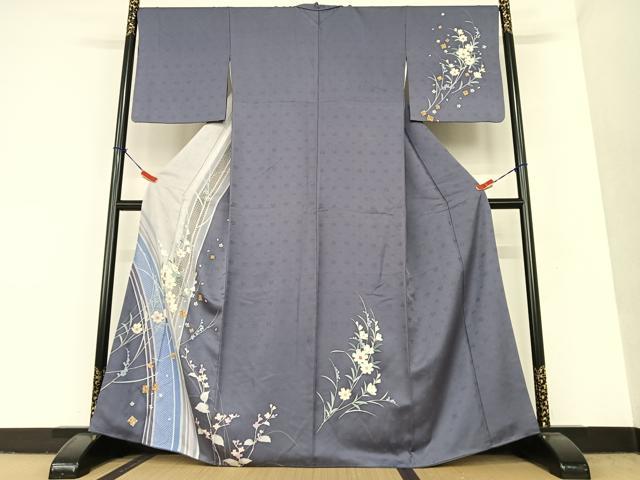 平和屋着物●訪問着　舞桜　金彩　正絹　逸品　AAAU8088zg