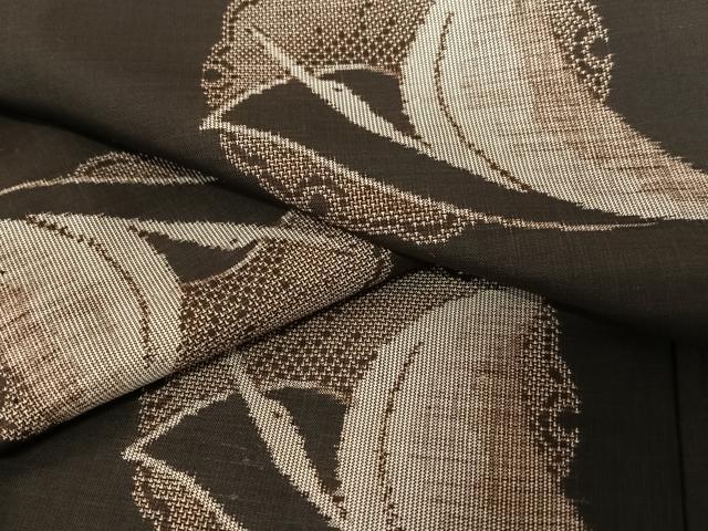 平和屋着物●本場大島紬　9マルキ　総絣　地空　雪輪飛鳥文　正絹　逸品　AAAU8124zg