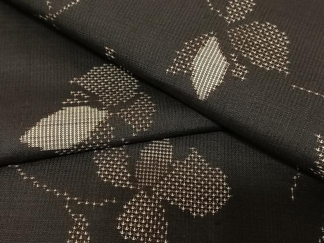 平和屋着物●本場大島紬　9マルキ　総絣　花唐草文　三越扱い　正絹　逸品　AAAU8180zg