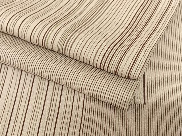 平和屋着物●上質な小紋　縞　正絹　逸品　未使用　AAAU8186zg